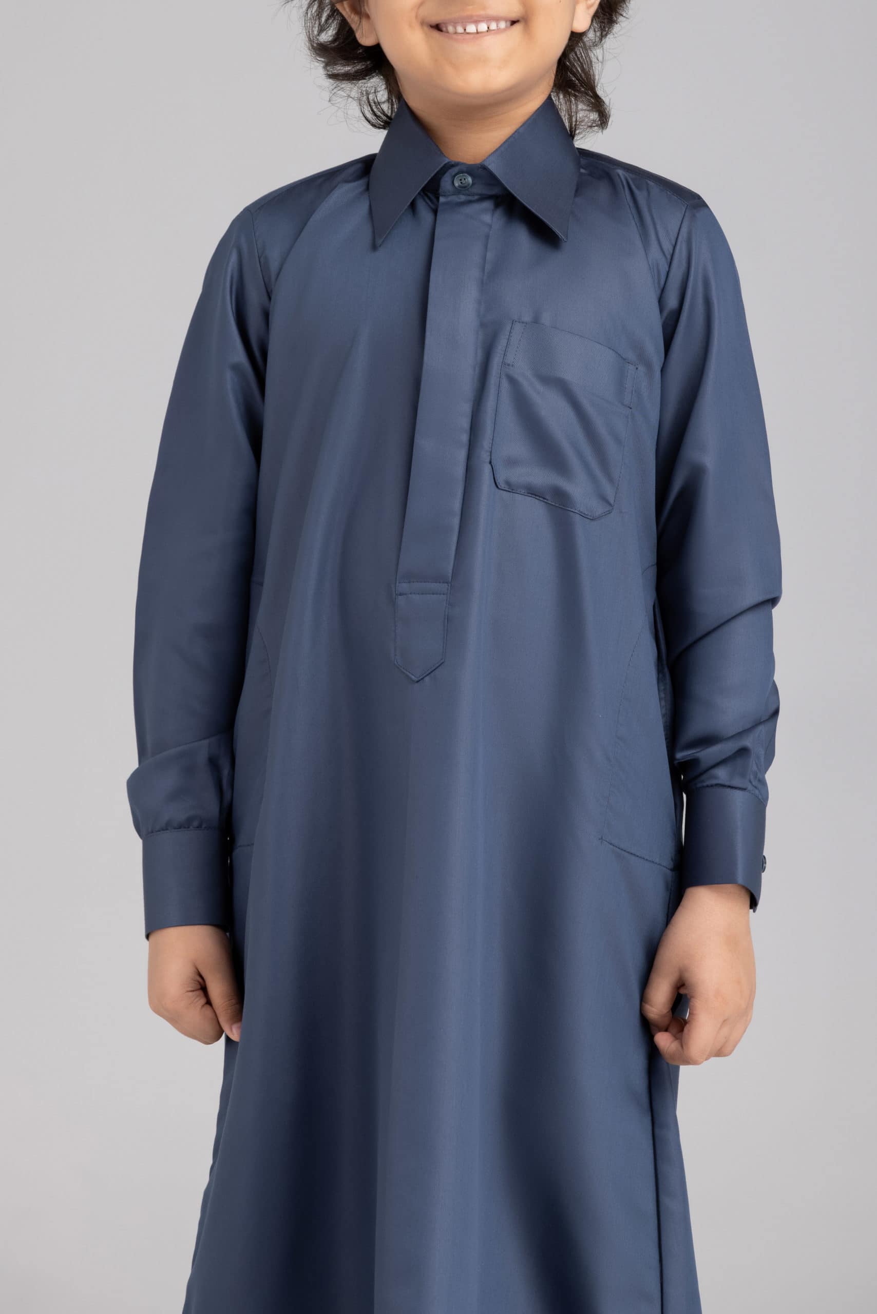 Kids Qatari – Bleu Marine – L'Atelier Qamis | www.qamis-homme.com