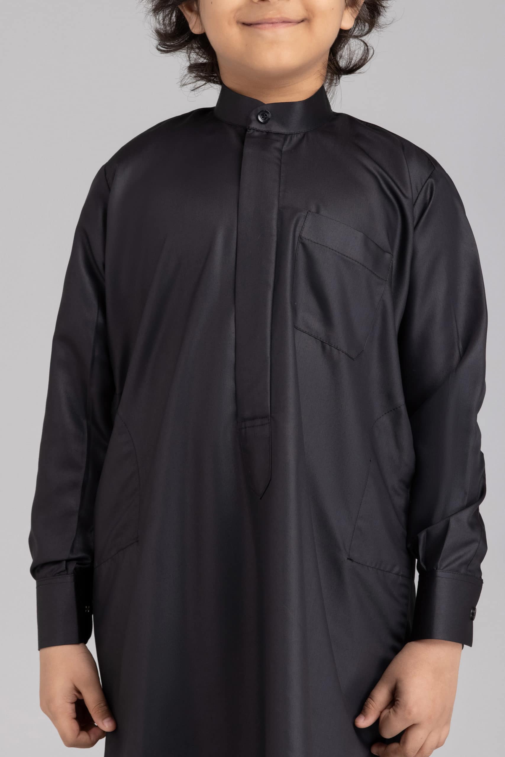 Kids Qatari – Noir – L'Atelier Qamis | www.qamis-homme.com